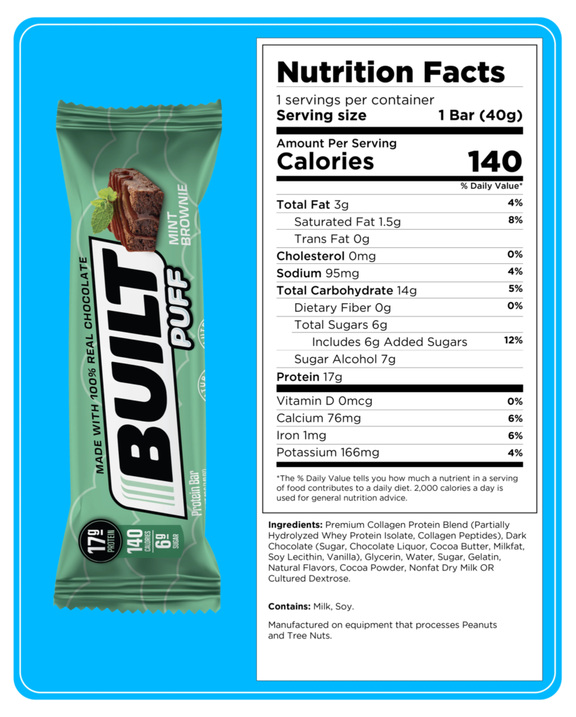 Built Puff Bar - Mint Brownie | XN Supplements